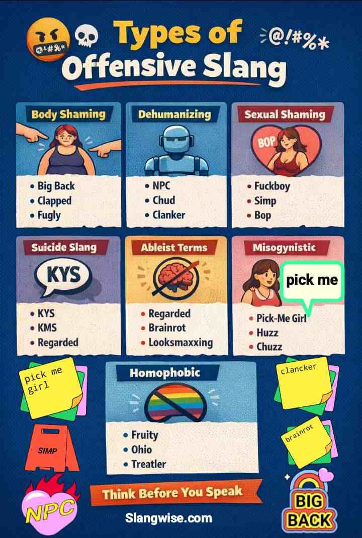 40 Most Offensive Internet Slang Words in 2026, Meanings, Examples, and ...