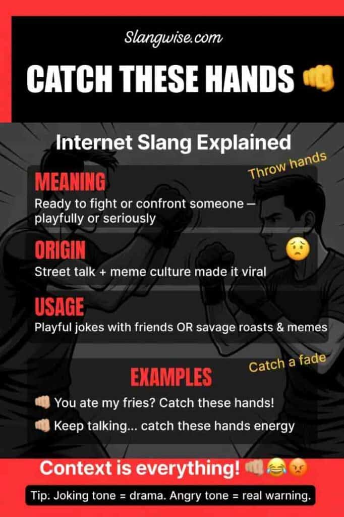 What Does Catch These Hands Mean? The Slang Phrase That Sounds Funny ...