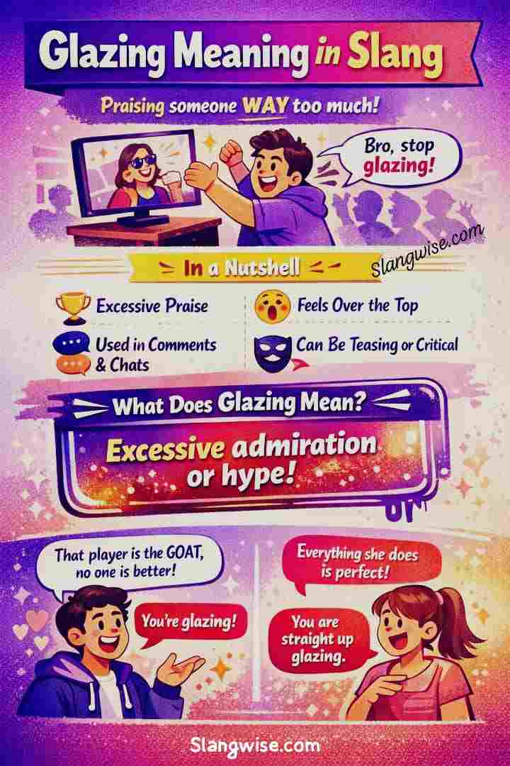 Glazing Meaning: The Slang Callout People Use When Praise Gets Way Too ...