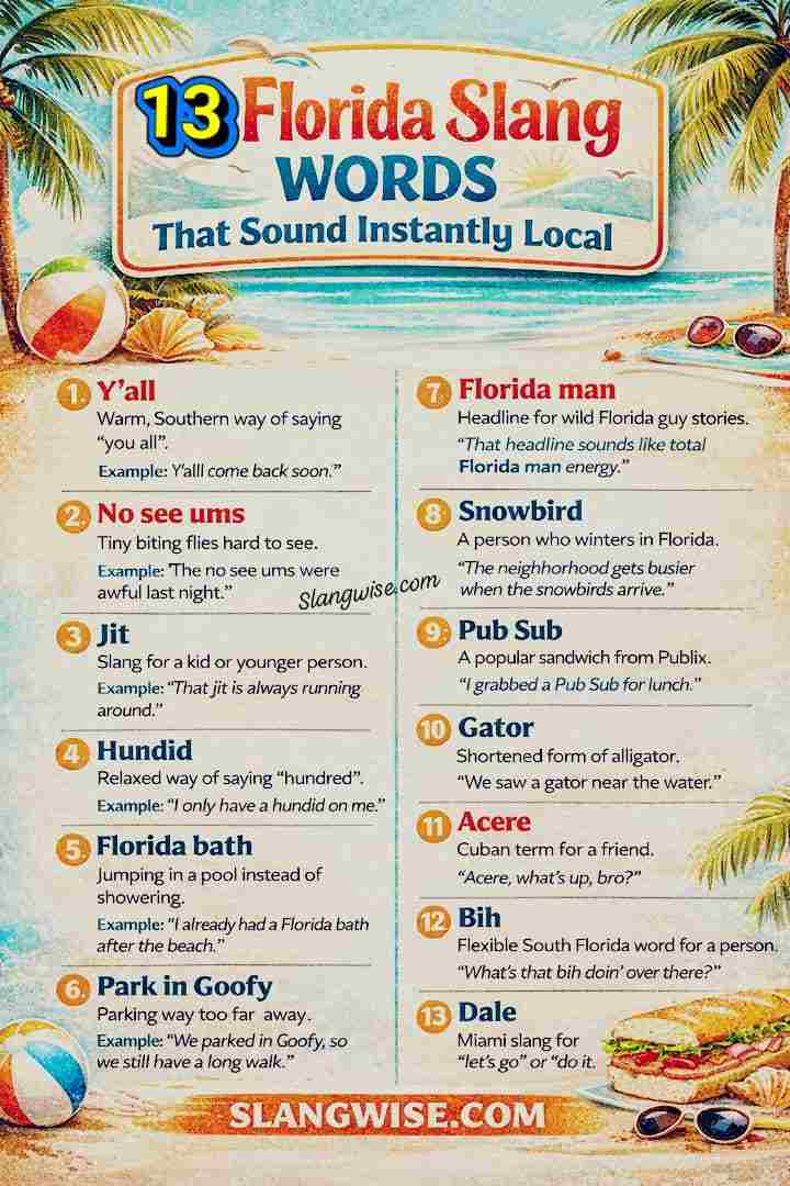 25 Florida Slang Words That Sound Instantly Local
