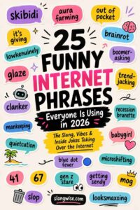 25 Funny Internet Phrases People Are Using in 2026