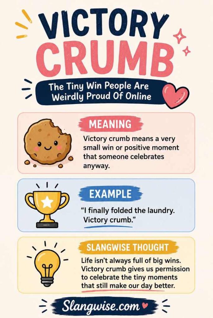 Victory Crumb Meaning in Slang: The Tiny Win People Are Weirdly Proud ...